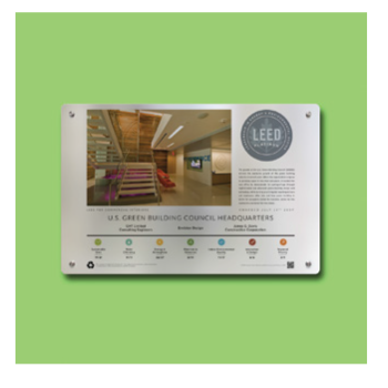 Customized LEED® Recognition Plaques - Building Plaques